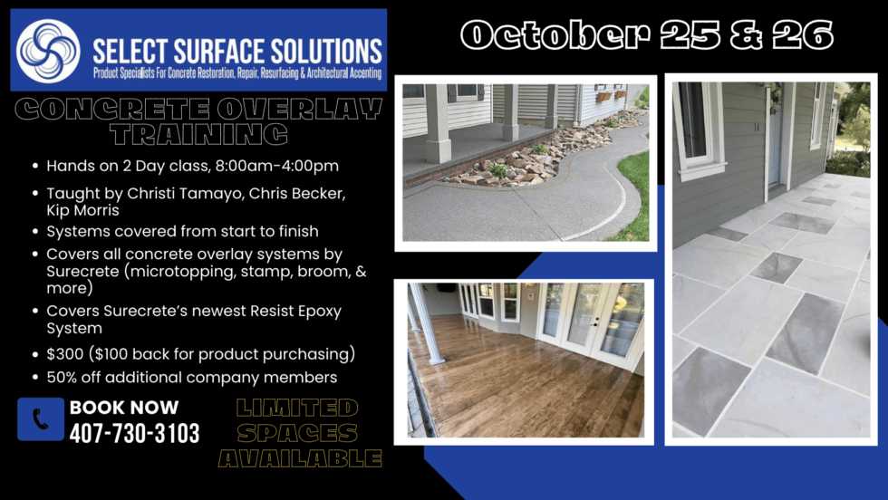 Concrete Overlay TRAINING 2-Day Hand's-On | SSS