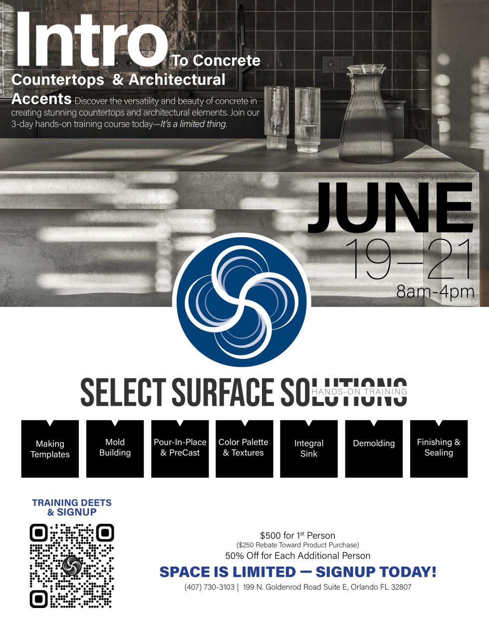 June 2024 | Concrete Countertop Training | SSS