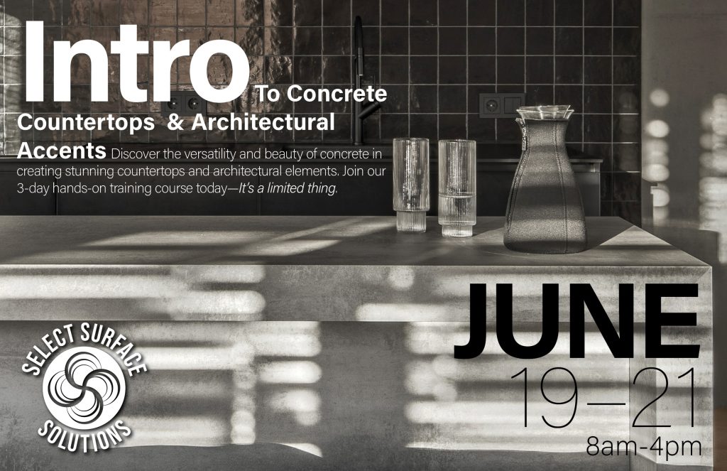 June 2024 | Concrete Countertop Training | SSS